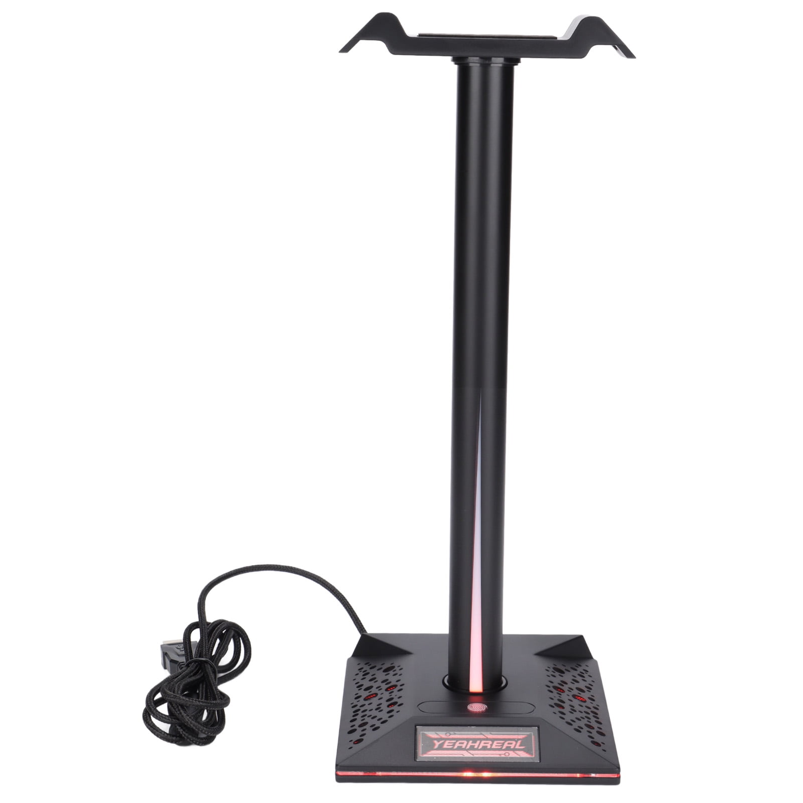 RGB Gamer Headphone Stand with 3.5mm AUX and 2 USB Ports, Dual Headset ...