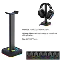 RGB Gaming Headphone Stand ONIKUMA ST2 Computer Headset Stand Holder ...