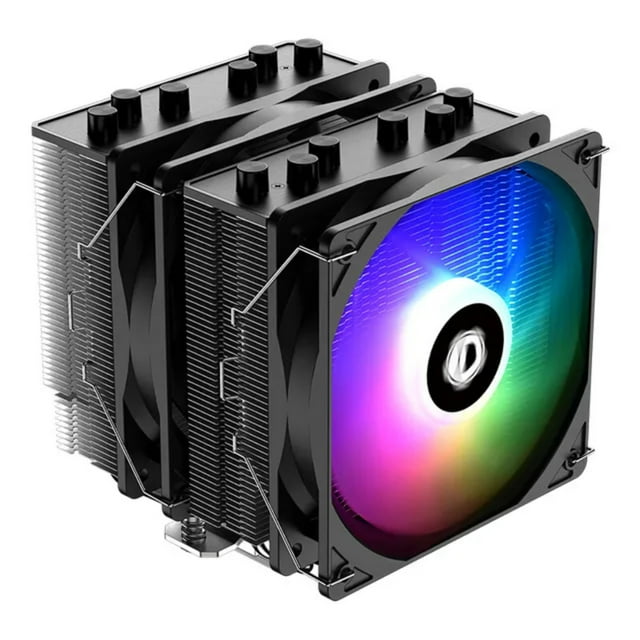 RGB Gaming ID-COOLING SE-55 Dual Fan Double Tower CPU Cooler with 6 ...