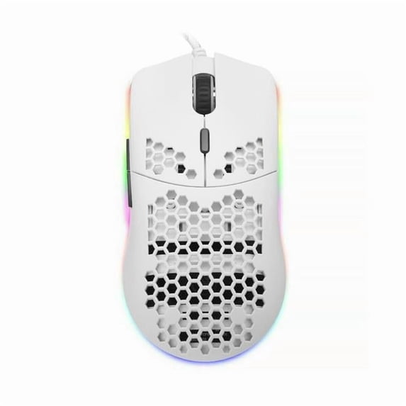 RGB Gaming Mice Mouse 6400 DPI USB Flowing Backlit Light Wired PC ...