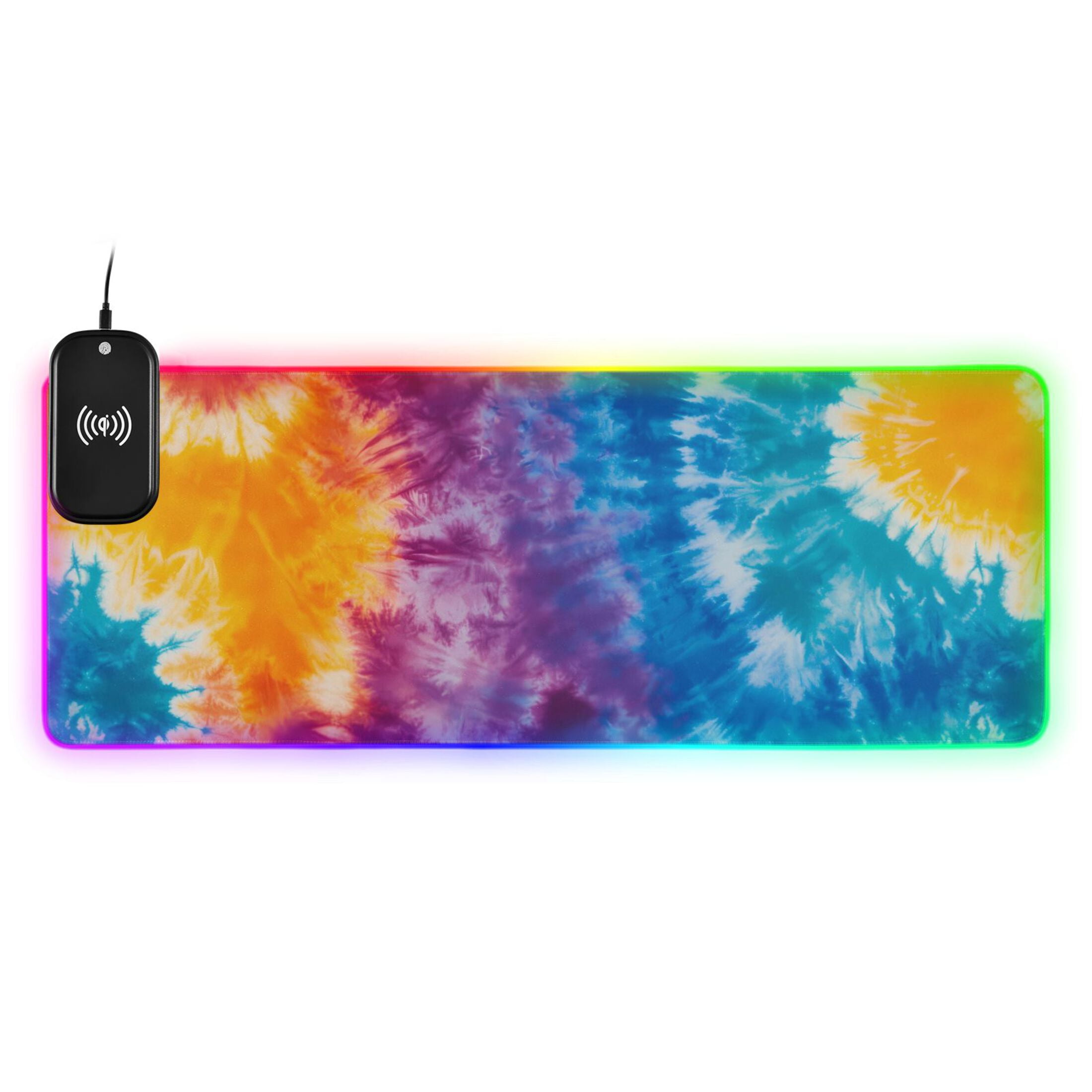 RGB Gaming Mouse Pad 15W Wireless Charging Large Waterproof Desk Mat 13 ...