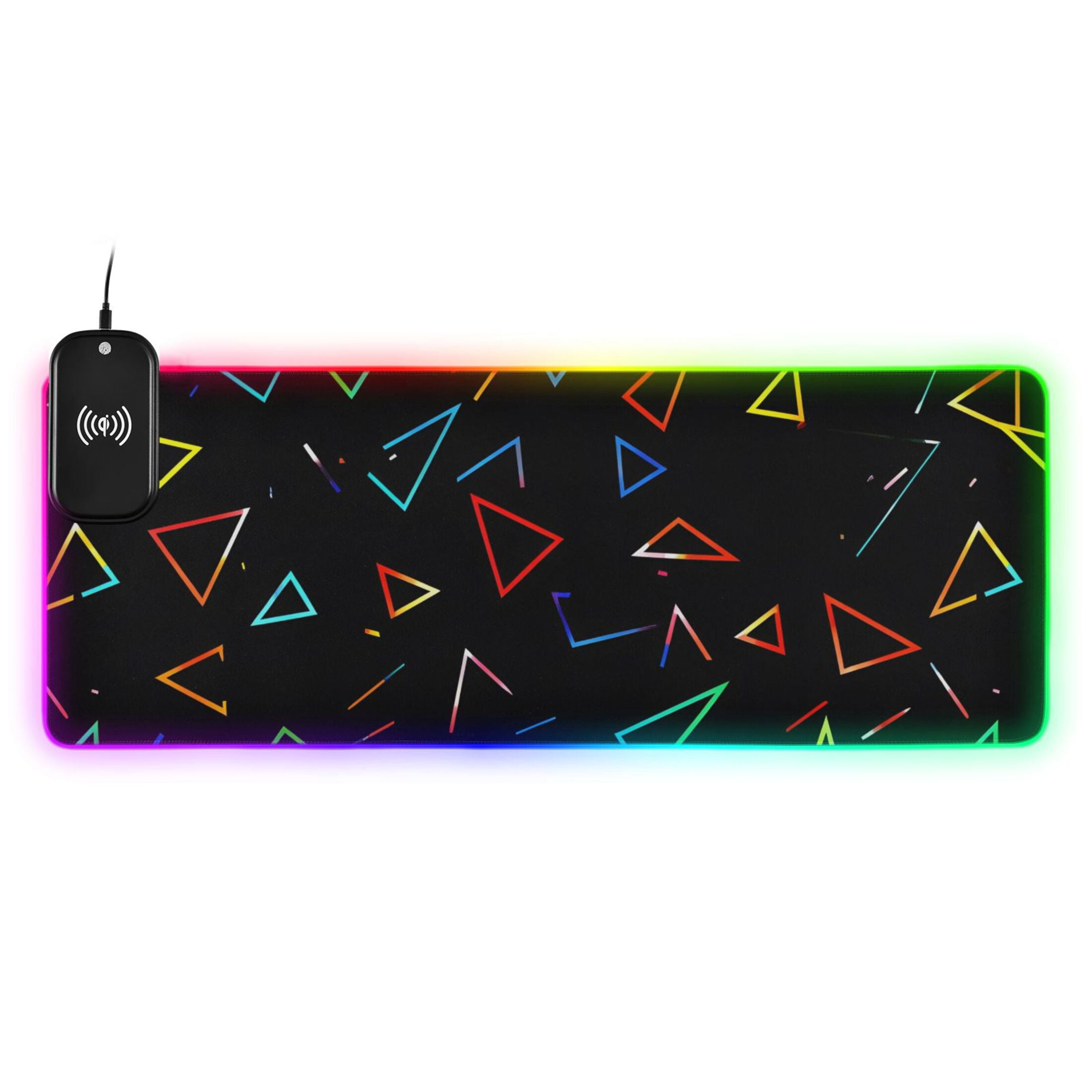 RGB Gaming Mouse Pad 15W Wireless Charging Large Waterproof Desk Mat 13 ...