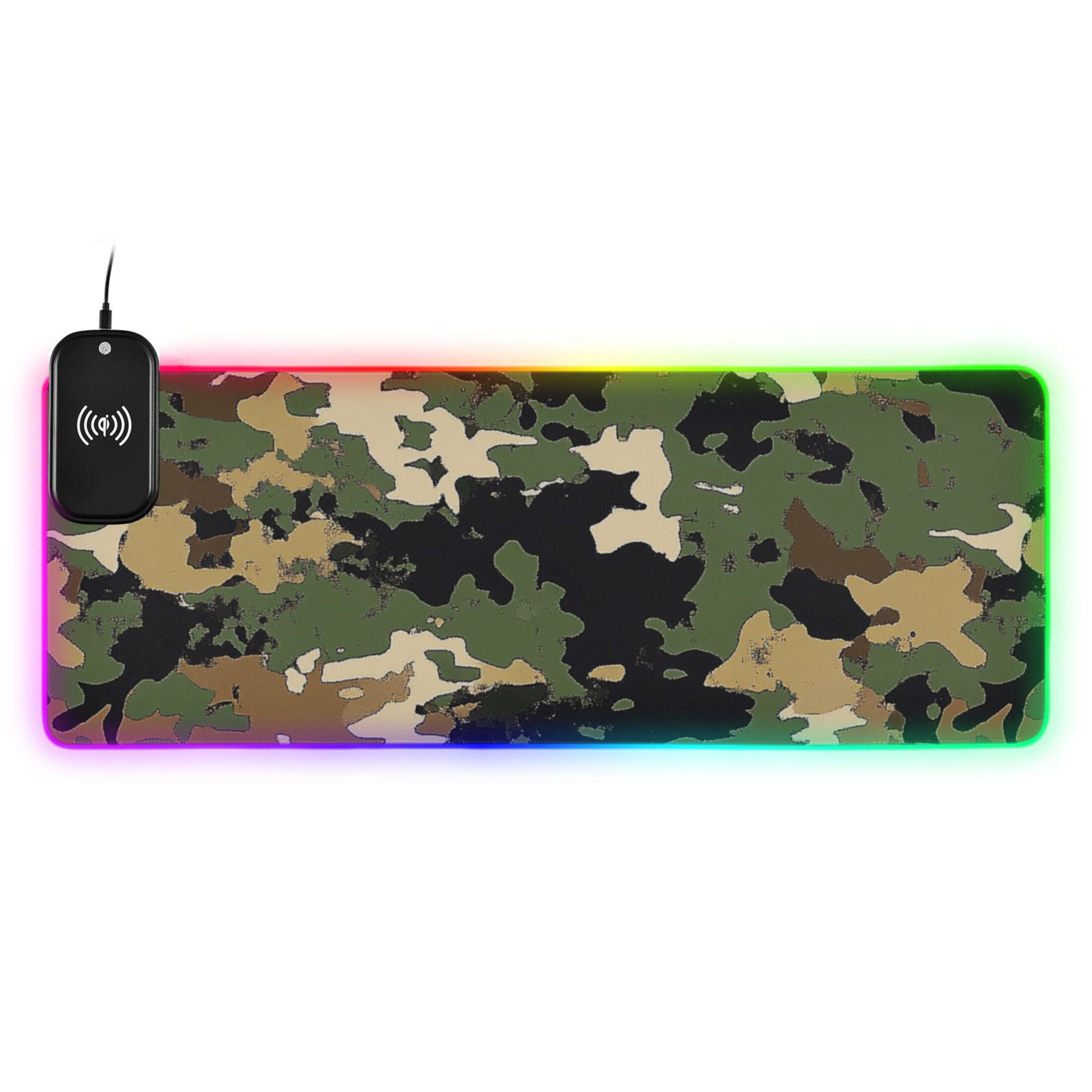 RGB Gaming Mouse Pad 15W Wireless Charging Large Waterproof Desk Mat 13 ...