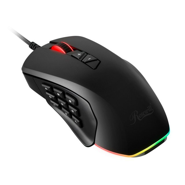 RGB Gaming Mouse with Side Buttons, 10000 DPI Optical Sensor for FPS ...