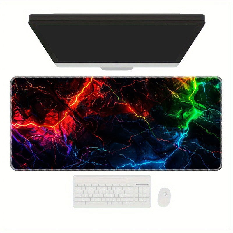 RGB Gradient Brick Pattern Gaming Desk Mat - Walmart.com