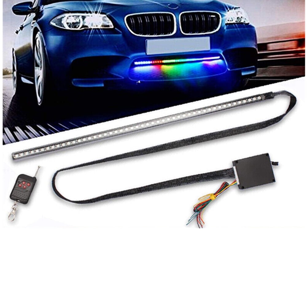 RGB Knight Rider Scanner Light Strip 22 Inch 48 LED Car Flash Strobe ...