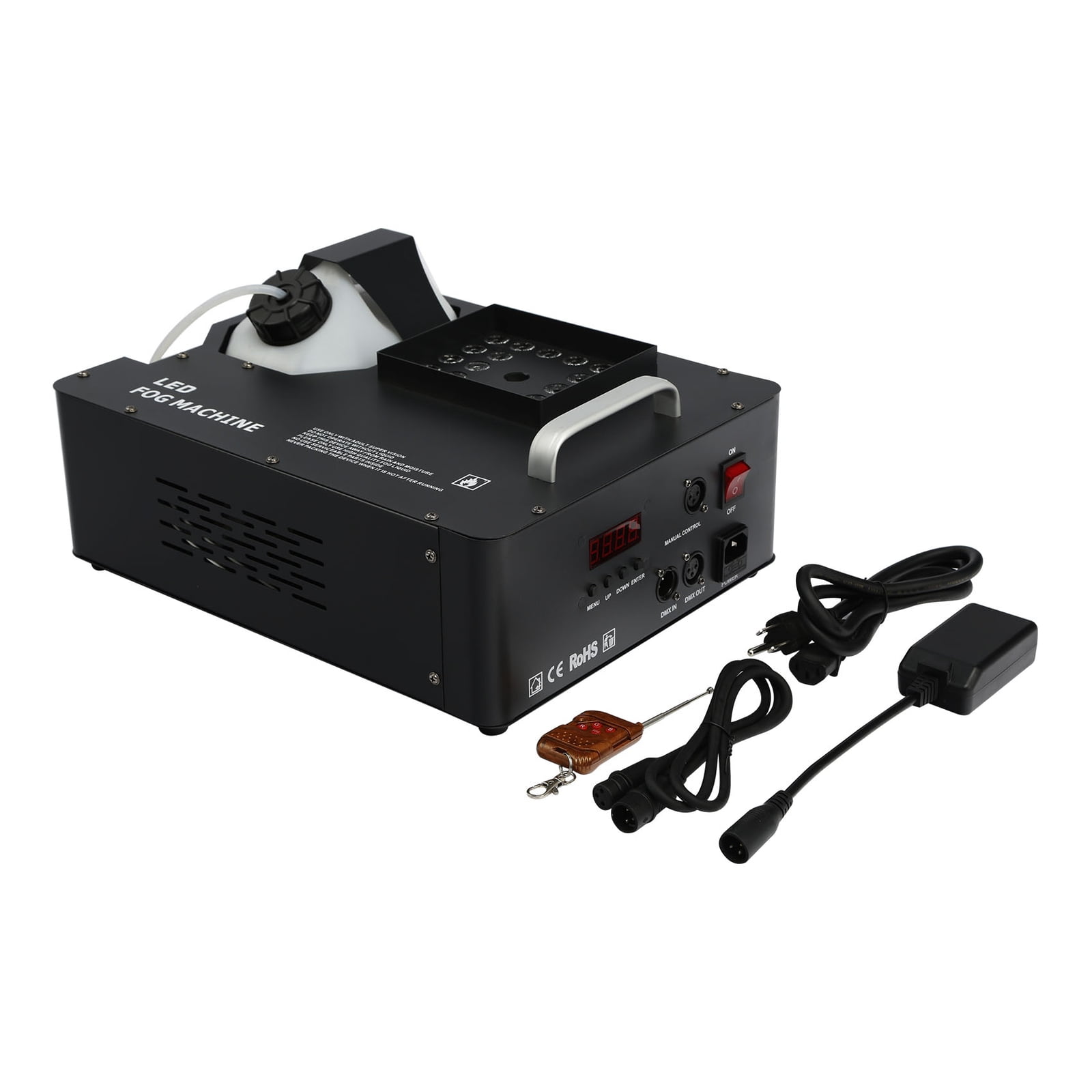 LED 1500W Smoke Fog Machine DMX Wireless Stage DJ Smoke Fogger Disco ...
