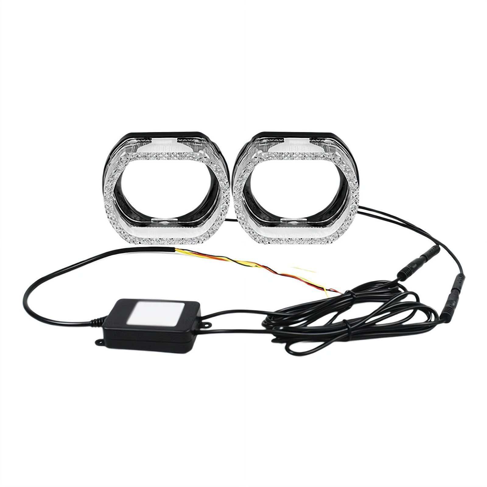 RGB LED Angel Eyes Halo Rings, App Controlled Dynamic DRL Covers for ...