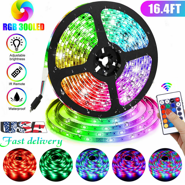 RGB LED Boat Light Deck Waterproof 12V Bow Trailer Pontoon Lights Strip ...
