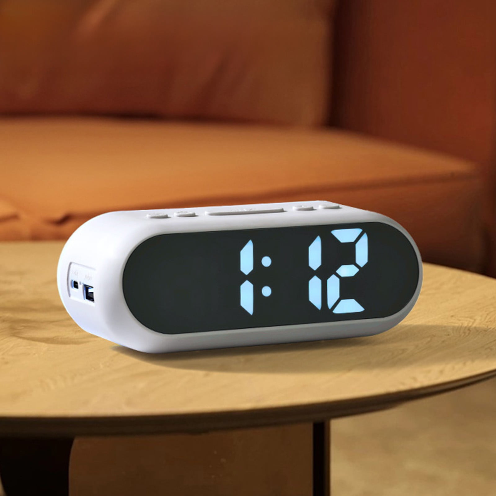 RGB LED Clock with USB Charging, Voice-Controlled Intelligent Clock ...