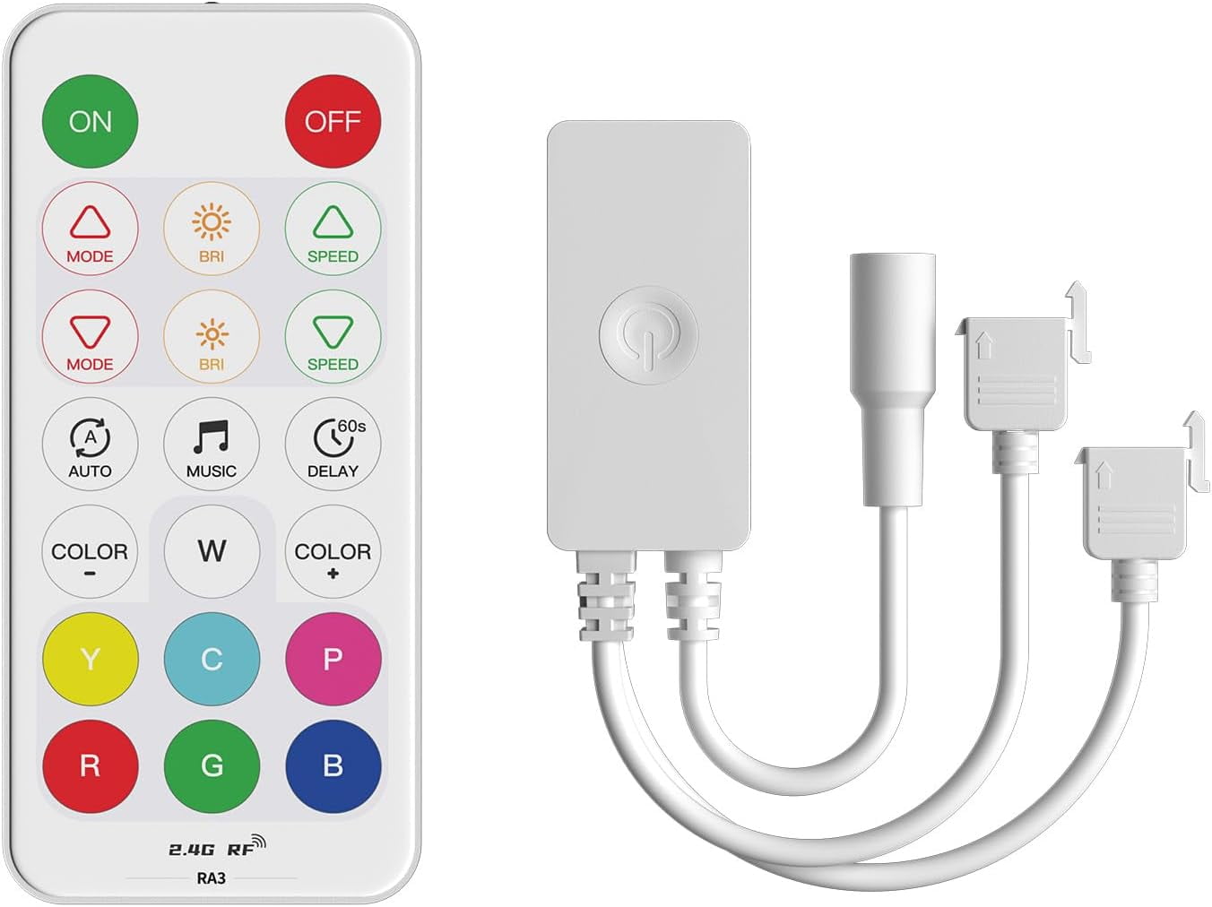 RGB LED Controller Kit SP643E,iOS/Andriod App Control 2.4G RF Wireless ...