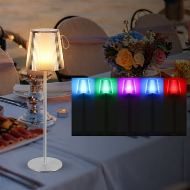 LED Rechargeable Cordless 3000K Dimmable Table Lamp, Battery Operated ...