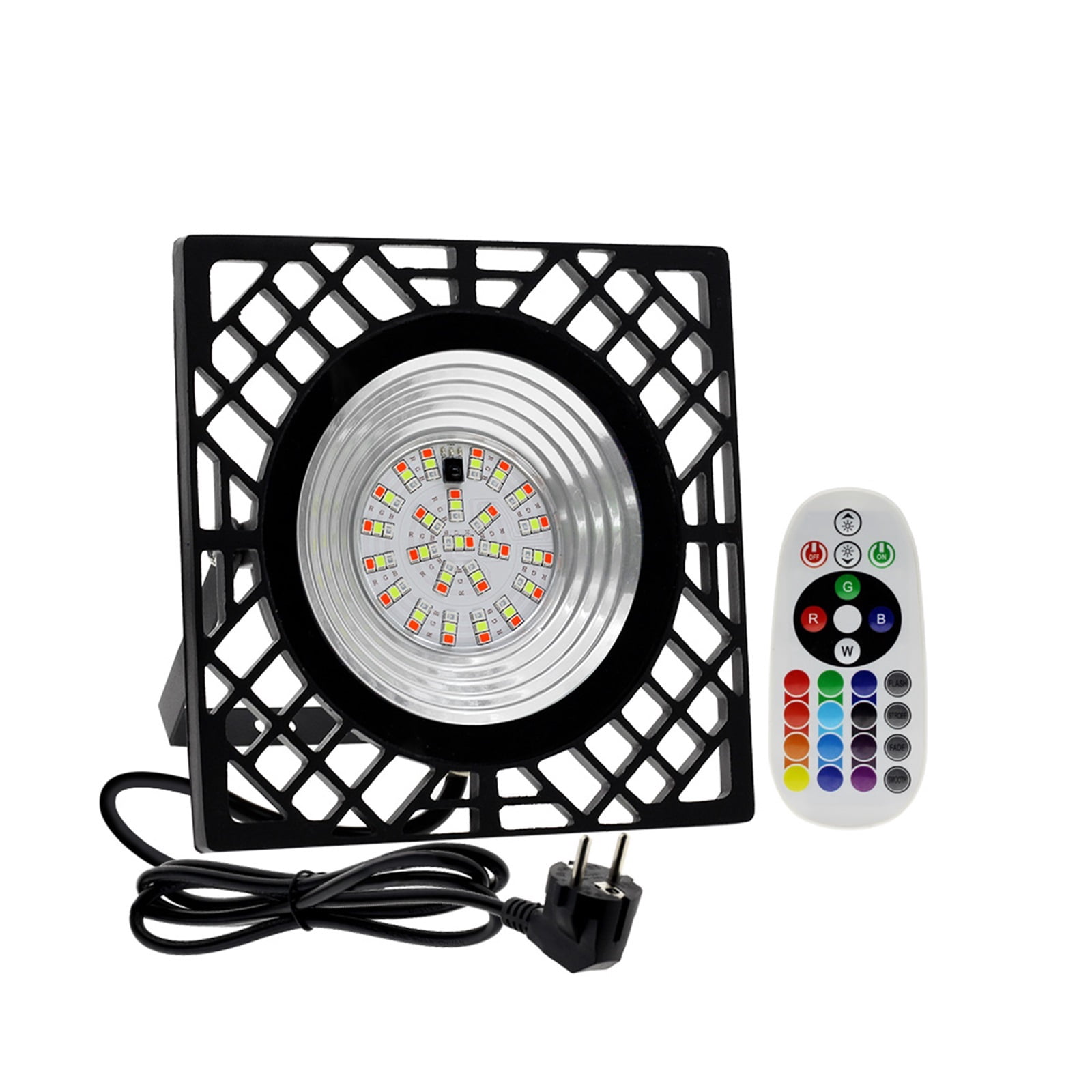 RGB LED Floodlight With Remote Control Outdoor Lighting IP66 Waterproof ...
