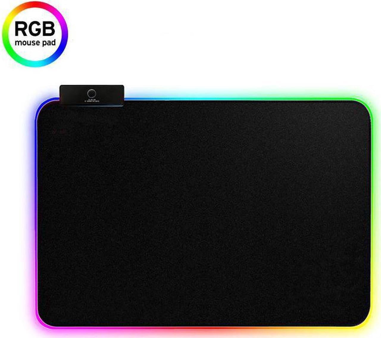Giizhmy RGB LED Gaming Mouse Pad with Lighting, Black, 1 Count: PC ...
