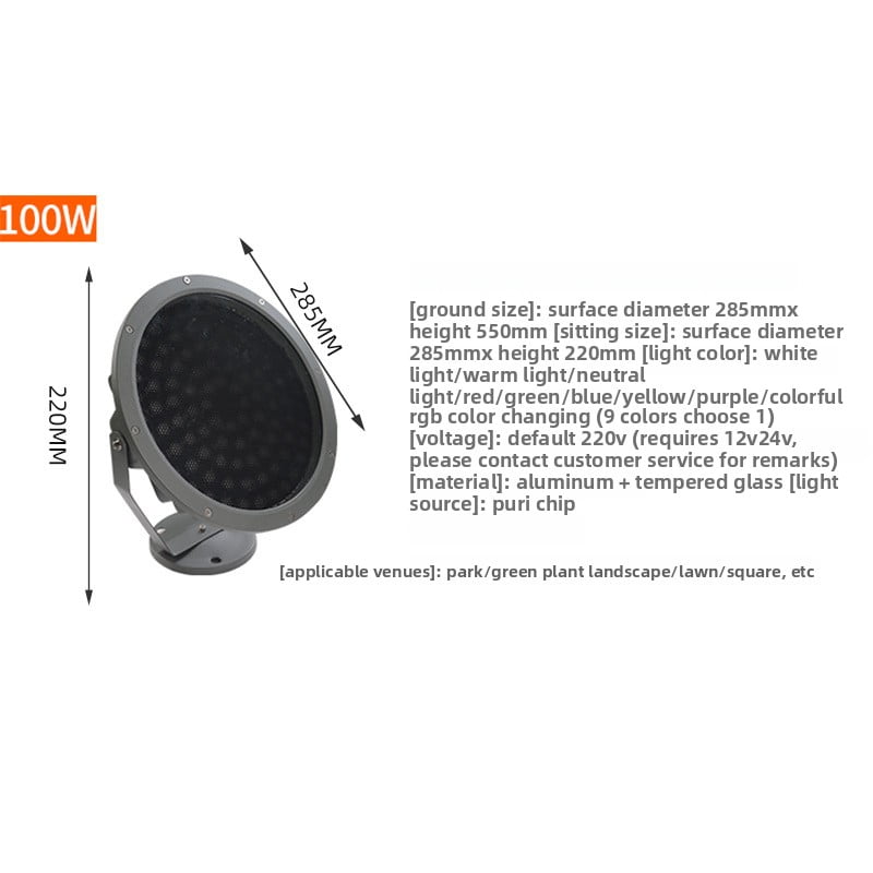 RGB LED Landscape Spotlights - 30W Color Changing Outdoor Lights with Remote, IP65 Waterproof ...