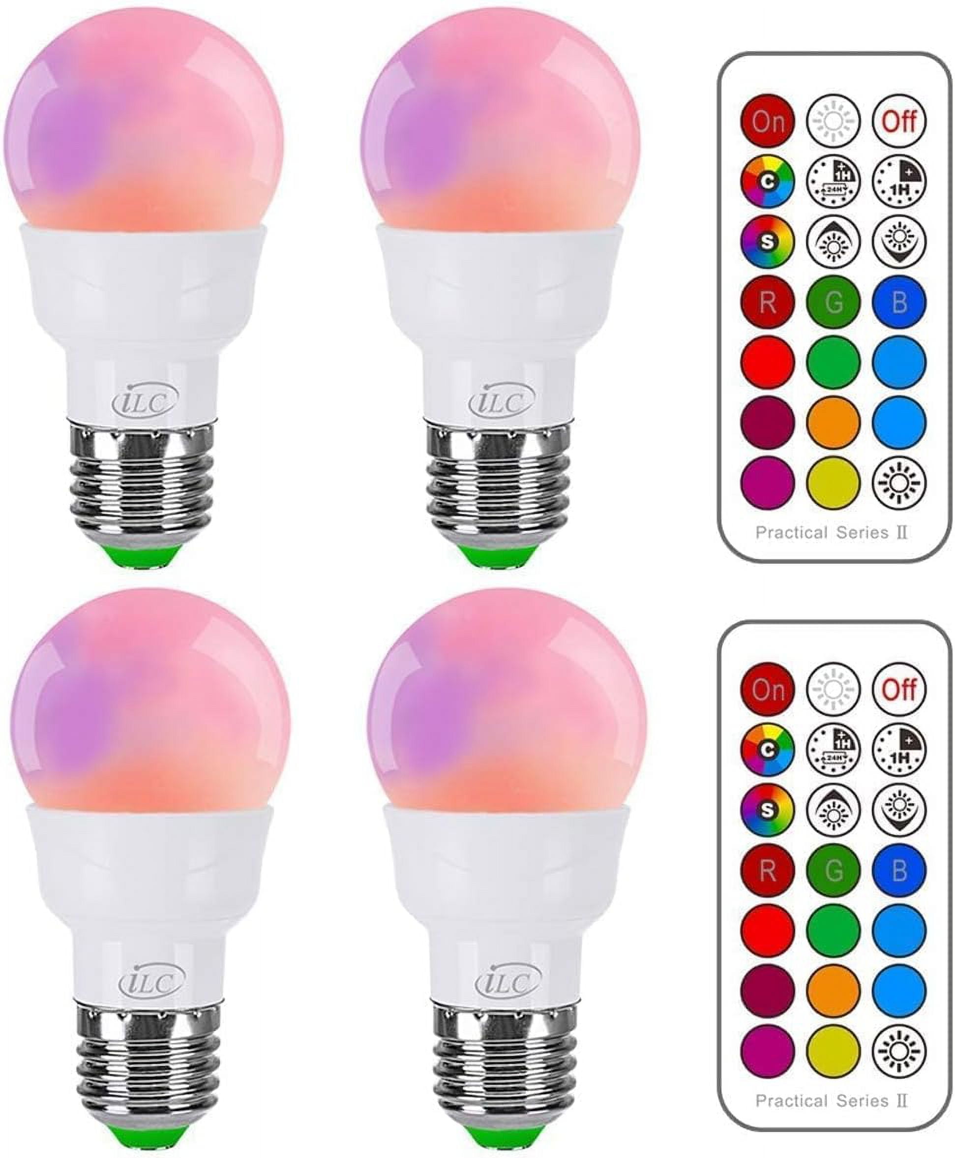 RGB LED Light Bulb, Color Changing 40W Equivalent, Daylight White ...