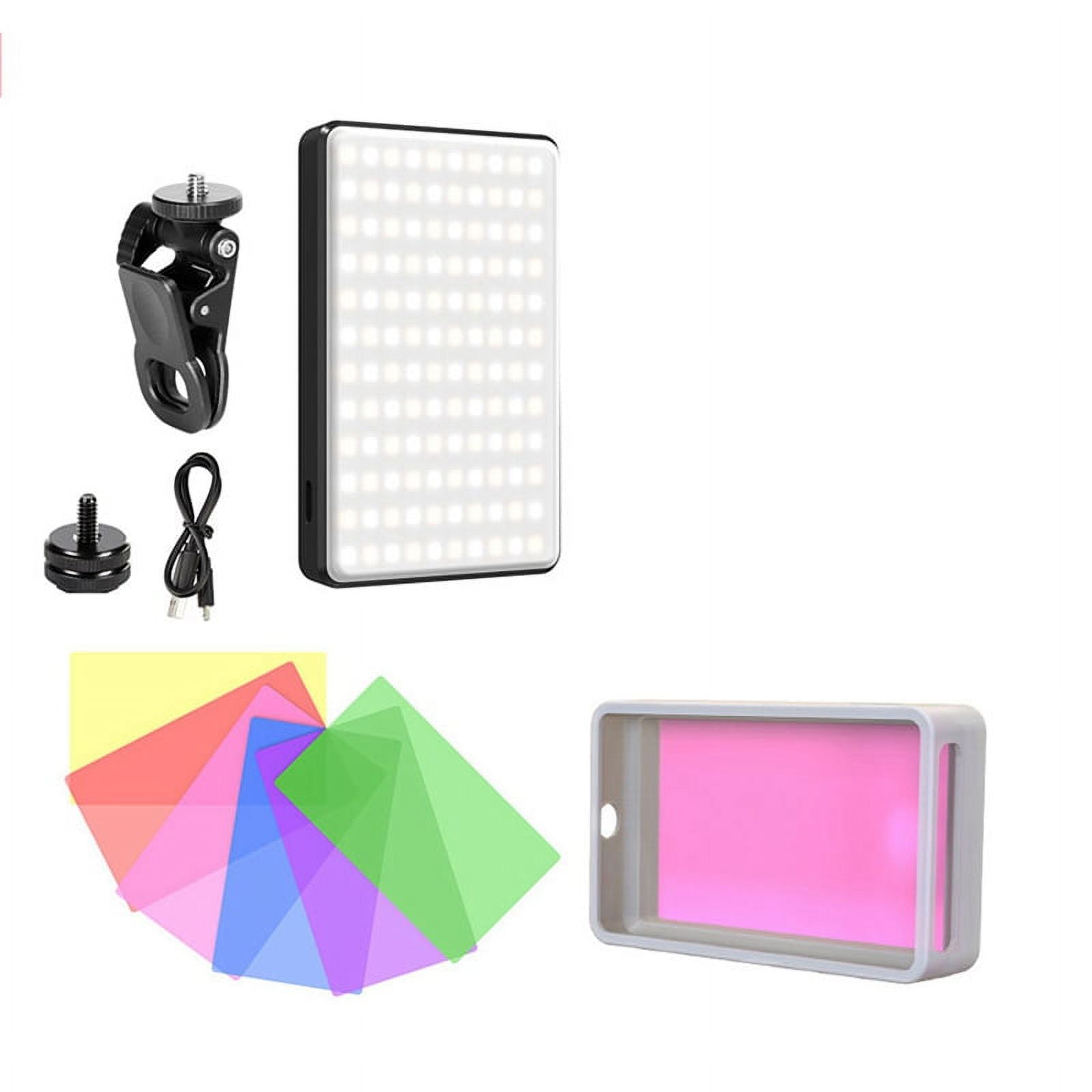 RGB LED Phone Selfie Light 3000Mah Battery Rechargeable Video Fill ...