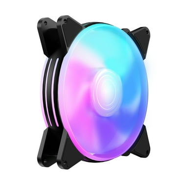 Elegant Choise PC Case Fans 120mm RGB Computer Fan Quiet Cooling, Black ...