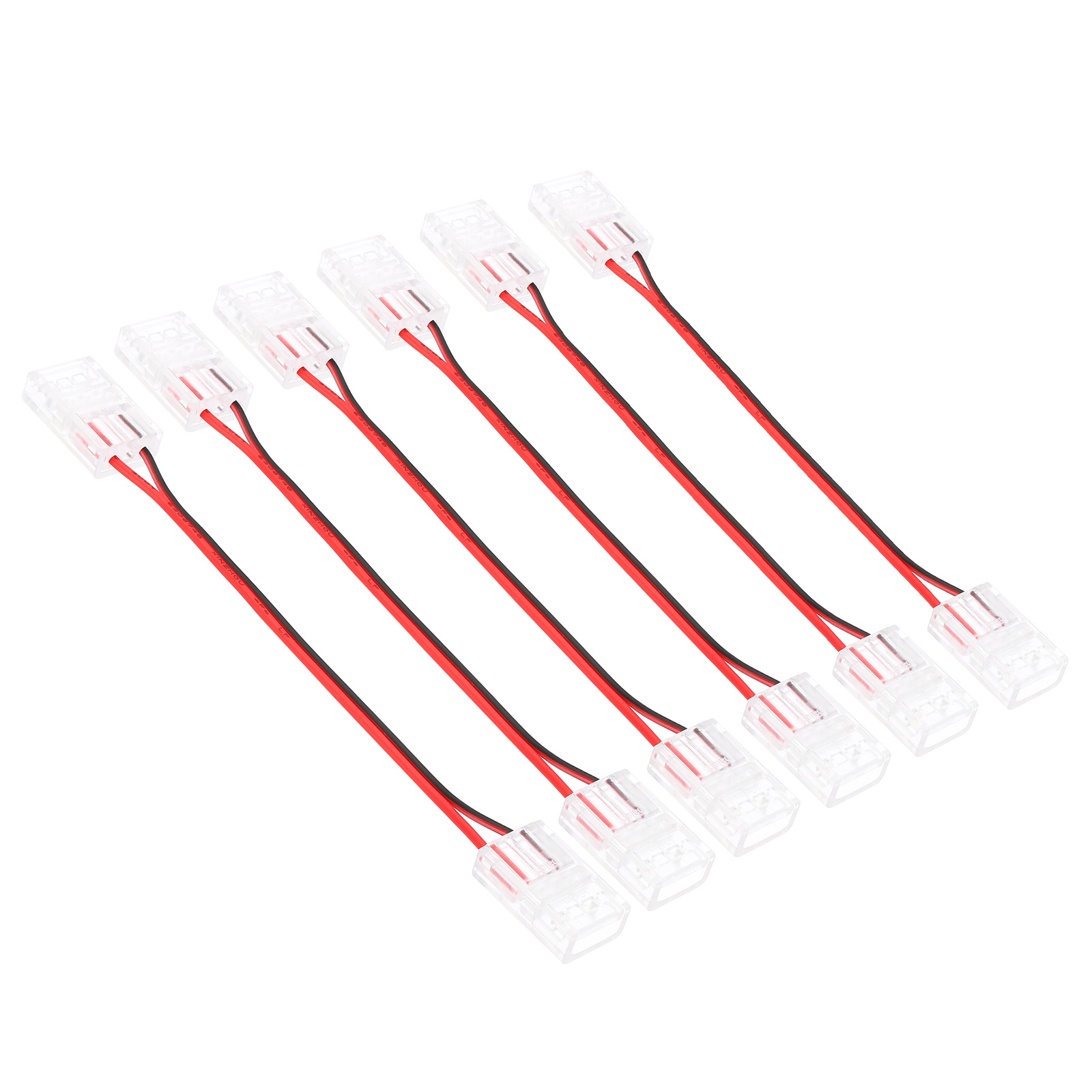 RGB LED Strip Connectors, 6Pcs 10mm Wide Extension Double-ended butt ...