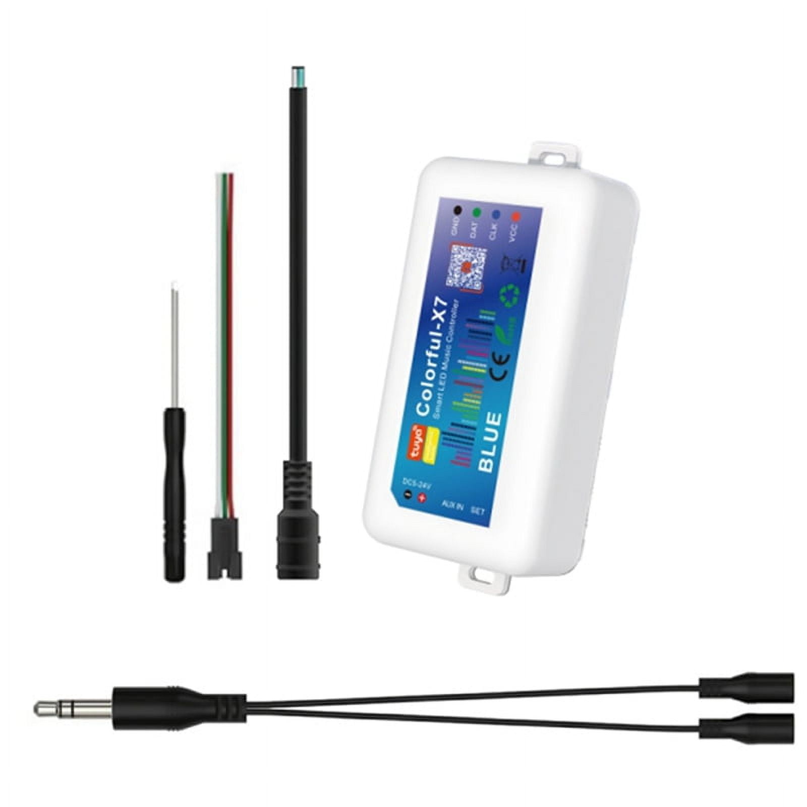 RGB LED Strip Light Controller DC5V-24V Tuya Bluetooth Music Controller Ambient Light y1131 ...