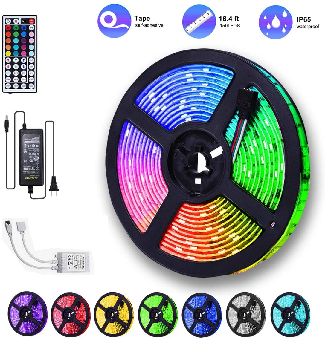RGB LED TV Backlight Strip, 6.56ft USB Powered for 40-60 inch HDTVs ...