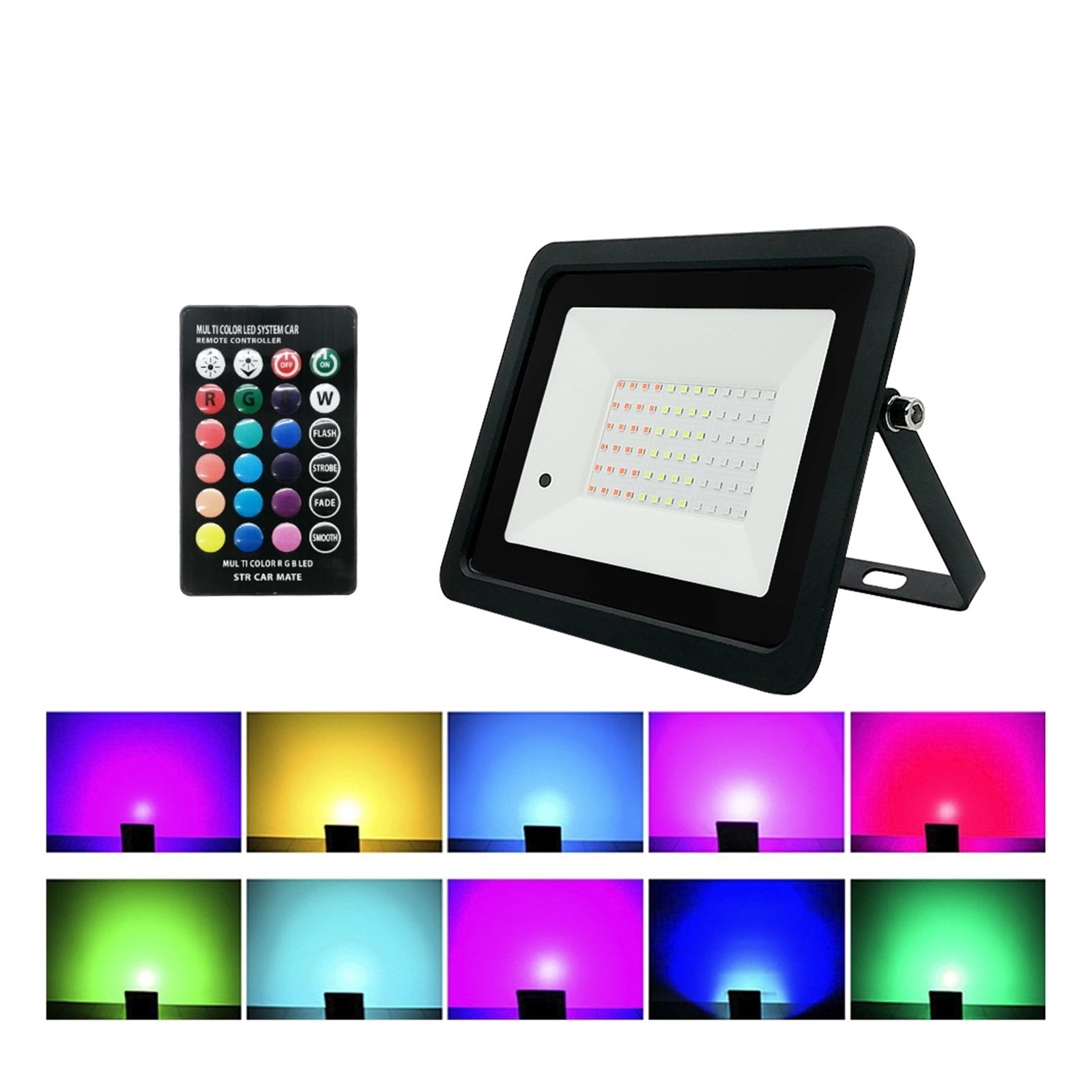 RGB Led Flood Light 100W 50W 30W 20W IP68 Waterproof Outdoor Led RGB ...