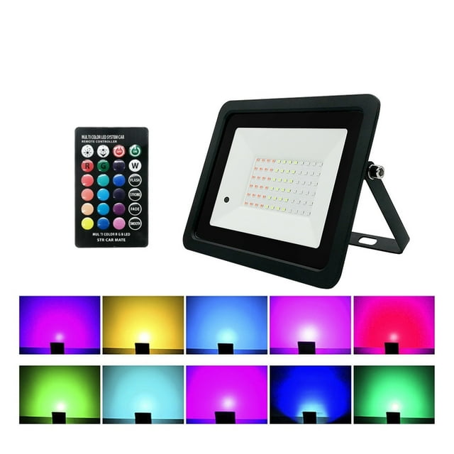 RGB Led Flood Light 100W 50W 30W 20W IP68 Waterproof Outdoor Led RGB ...