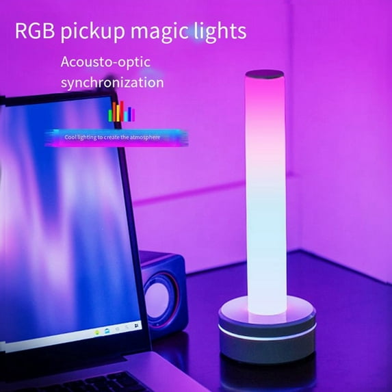 RGB Light Bar Music Synced RGB LED Light Bar Voice Controlled USB Night ...