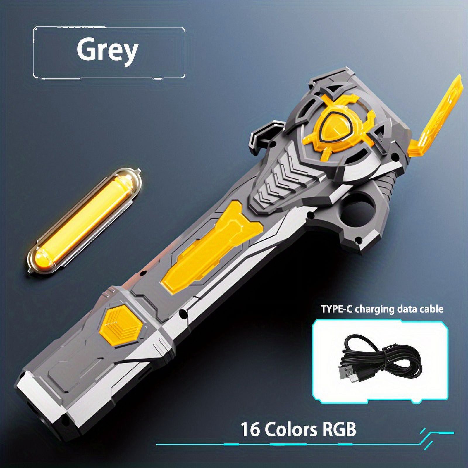 RGB Light Up Saber for Kids, USB Light Sword 16 Colors RGB Laser Sword ...