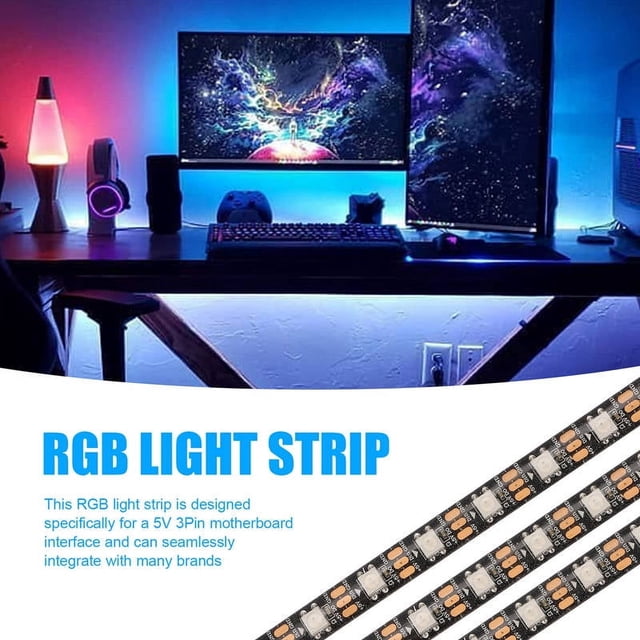 RGB Light Strip for PC Case Addressable LED Light Strip for Motherboard ...