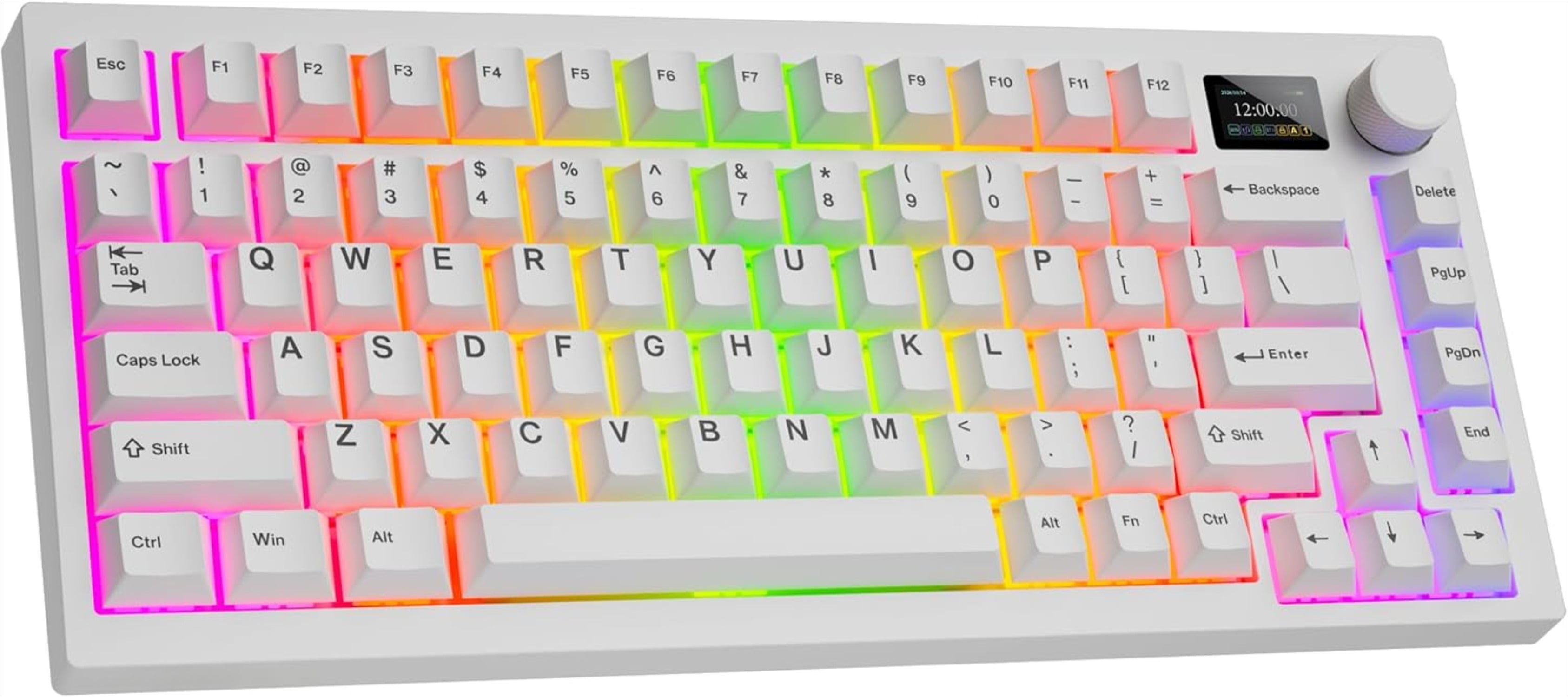 RGB Mechanical Gaming Keyboard | Customizable LCD Screen | Tri-Mode ...