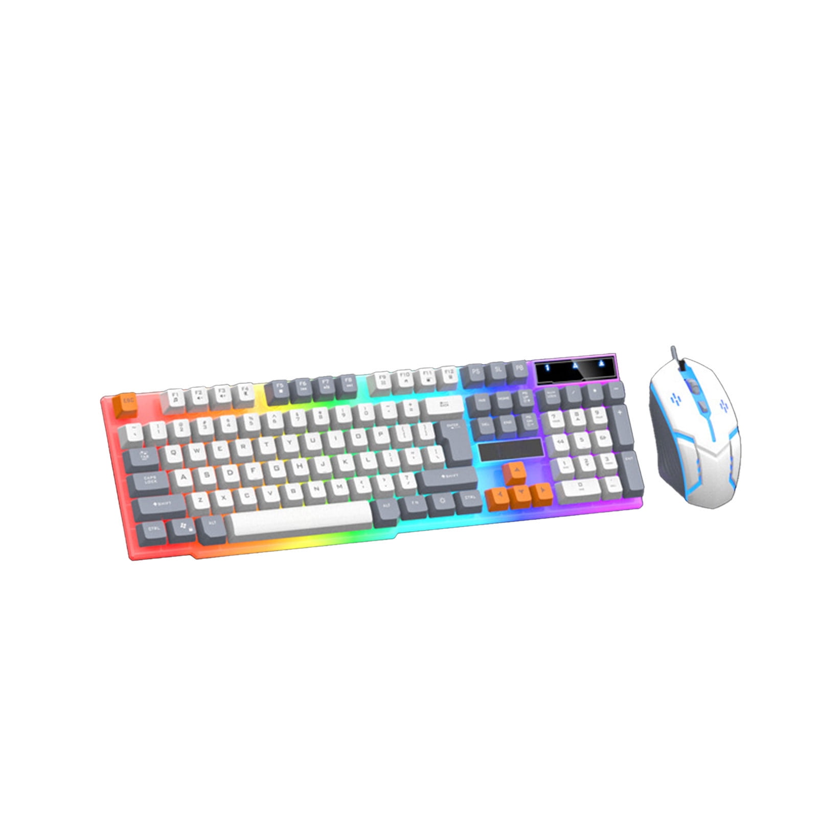 RGB Mechanical Keyboard, RGB Gaming Mouse, Wired USB Keyboard and Mouse ...