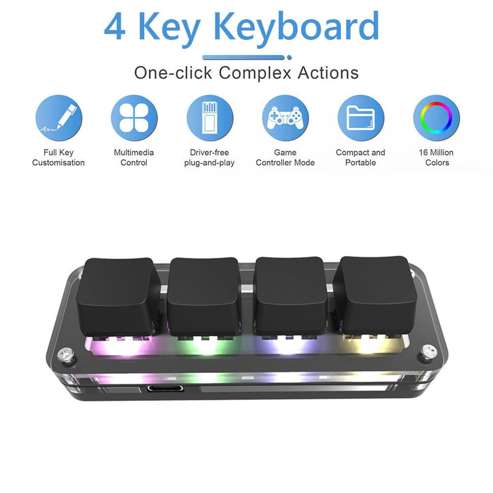 RGB Mechanical Mini Keyboard Ergonomic Design for Office and Gaming Use ...