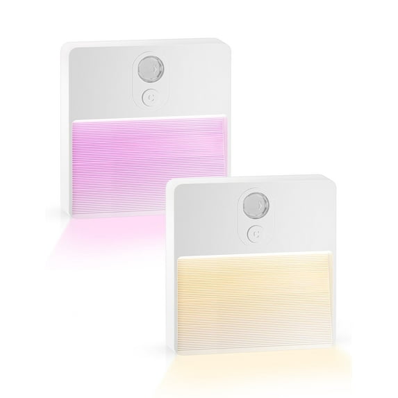 Motion Sensor Night Light Indoor, Rechargeable LED Night Light with 7 ...