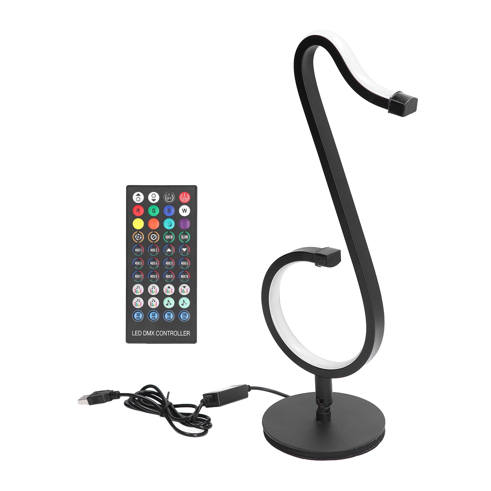 RGB Music Note Light LED Colorful Table Wall Lamp for Christmas Wedding ...