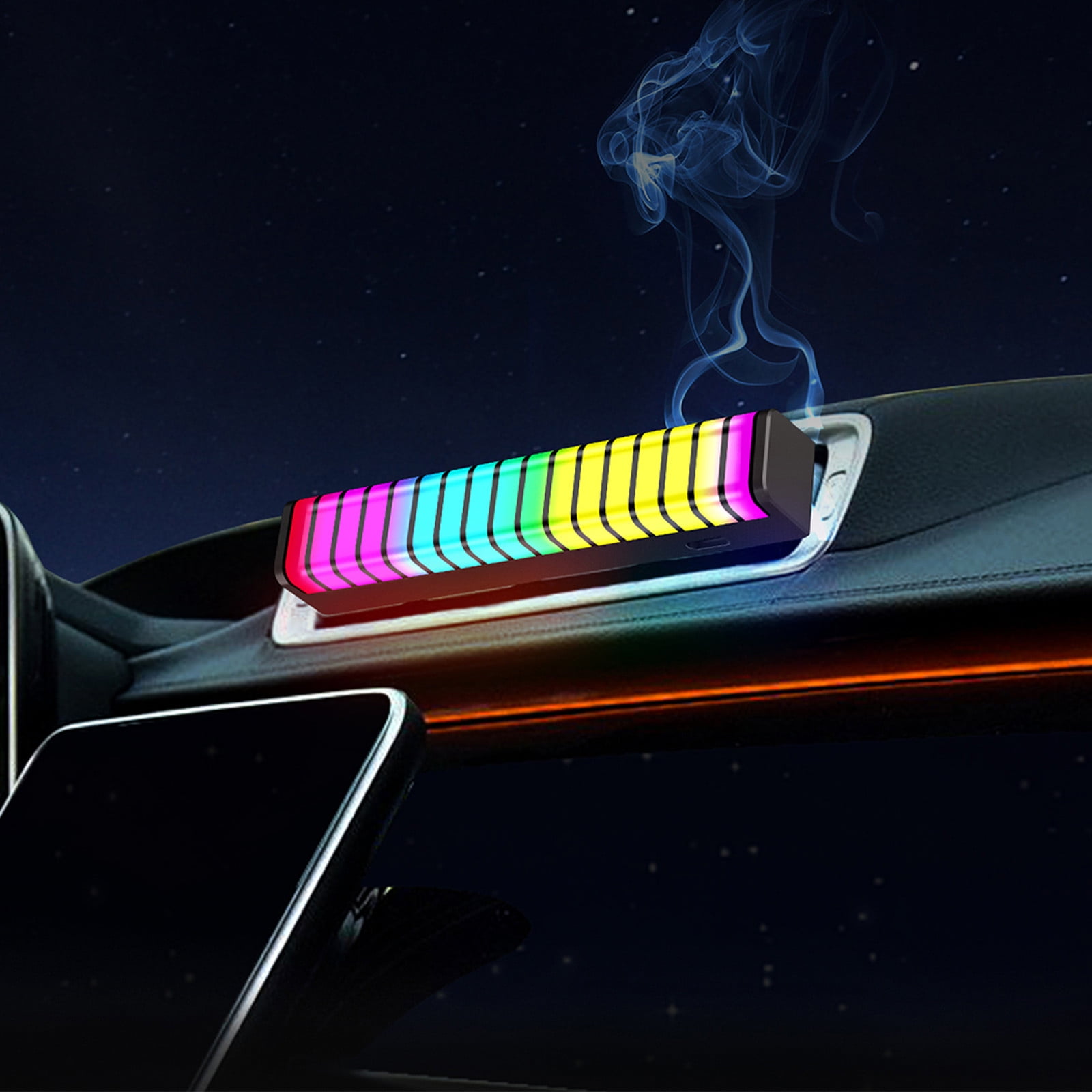 RGB Rechargeable Sound Control Light, Wireless Creative Colorful LED ...