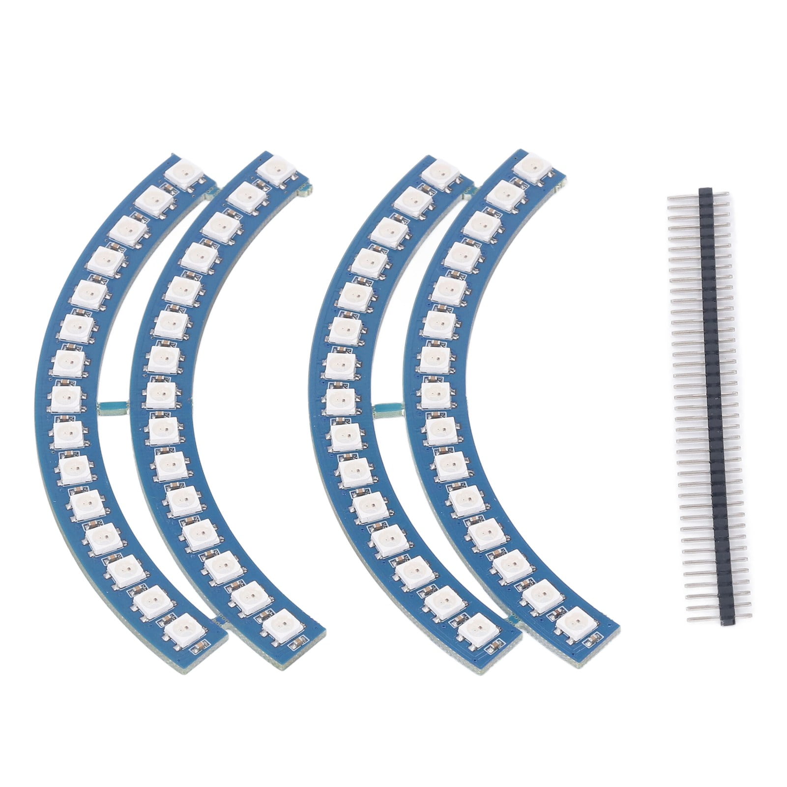 RGB Ring Wall Clock Light Serial Port WS2812 High Brightness 60 LEDs ...