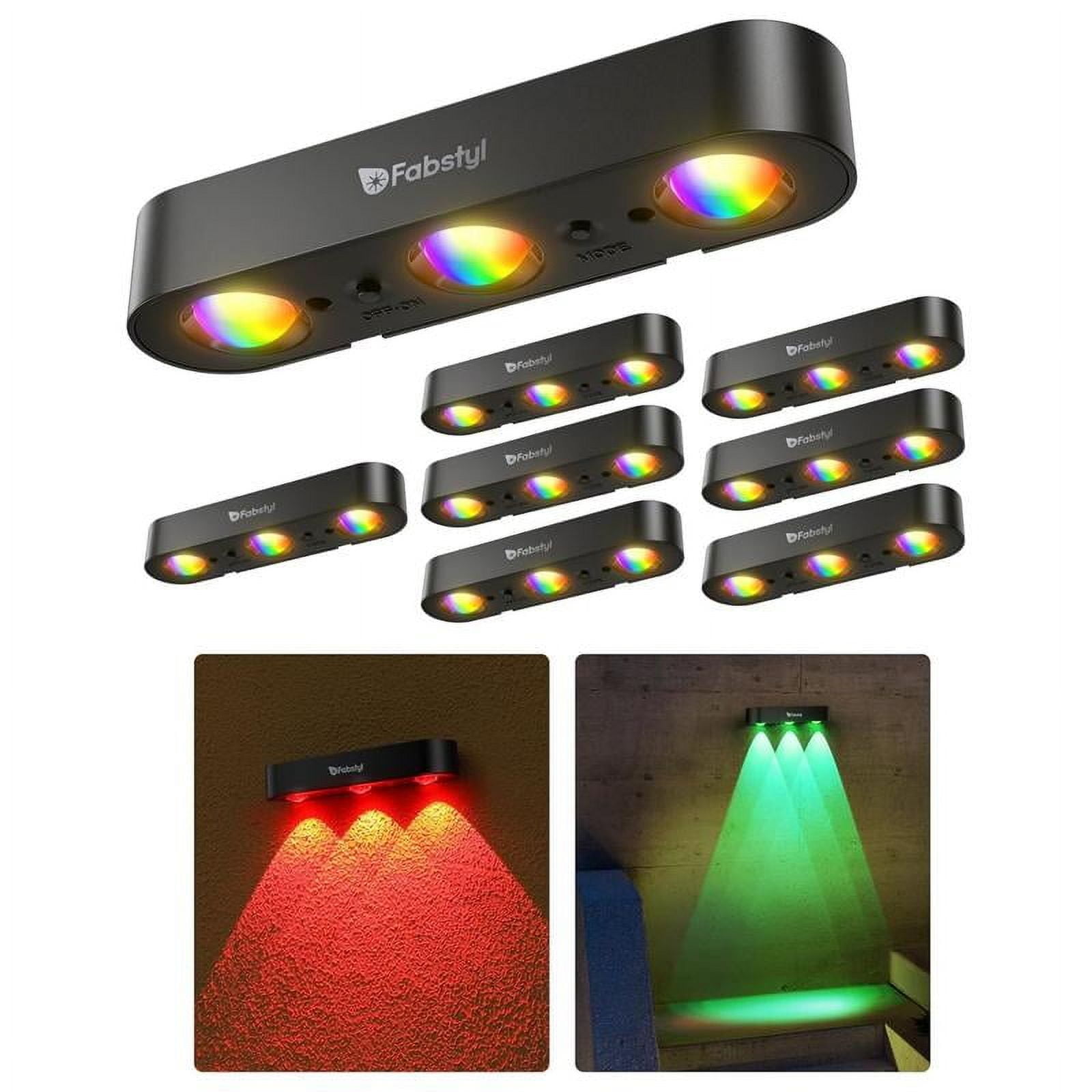 RGB Solar Wall Fence Lights, Synchronously Change Color, Solar Step ...