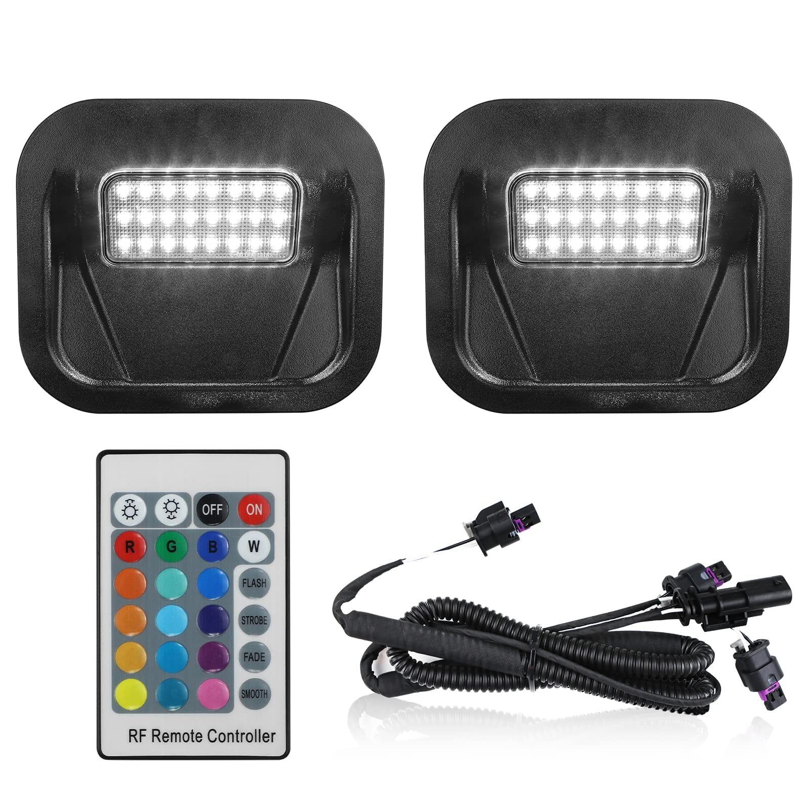 RGB Tailgate Step Light Multicolor Flexible LED Truck Bed Lamp Kit ...