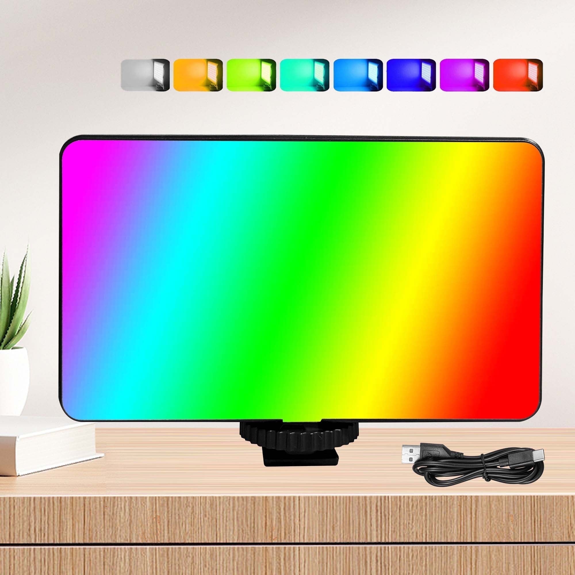 UEGOGO RGB LED Video Light 2500K-7000K Rechargeable for Vlog ...