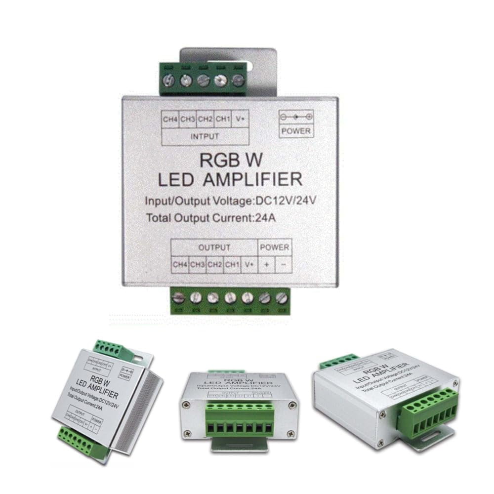 RGB W LED Amplifier 4 Channel Signal Amplifier Controller RGBW LED ...