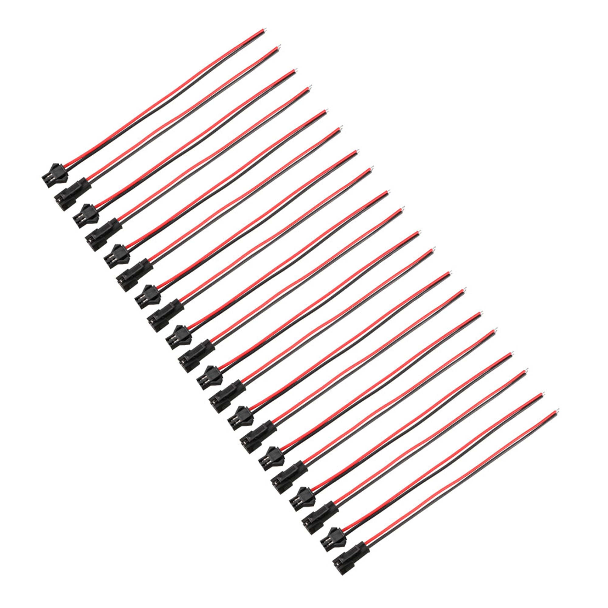 RGB Wire 2 Pin Male Female Plug Cable for 5050 5630 LED Light Strips 10Sets - Walmart.com