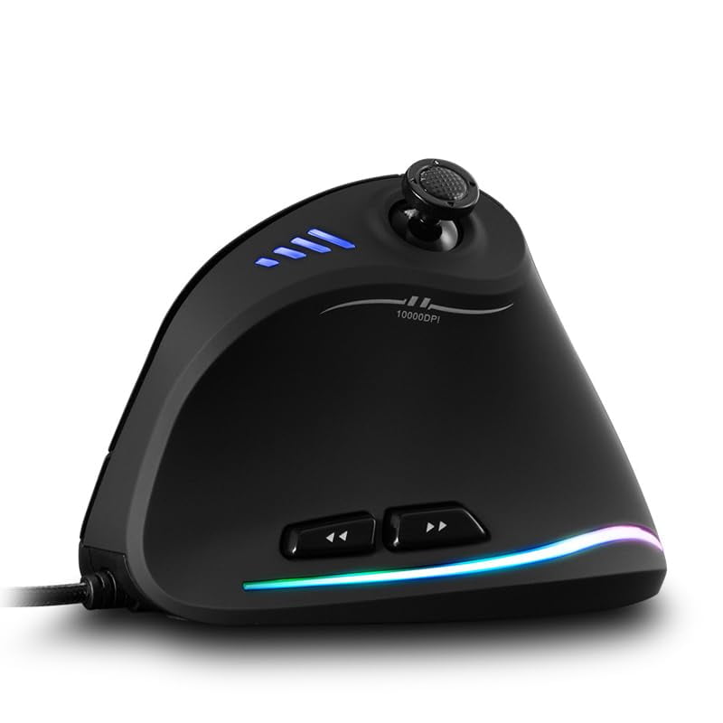 RGB Wired Gaming Mouse with Joystick Programmable Buttons 10000CPI ...