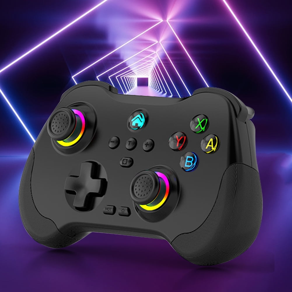 RGB Wireless Controller 6-Axis Motion Sensor Console Controller Bluetooth-Compatible with 3D ...
