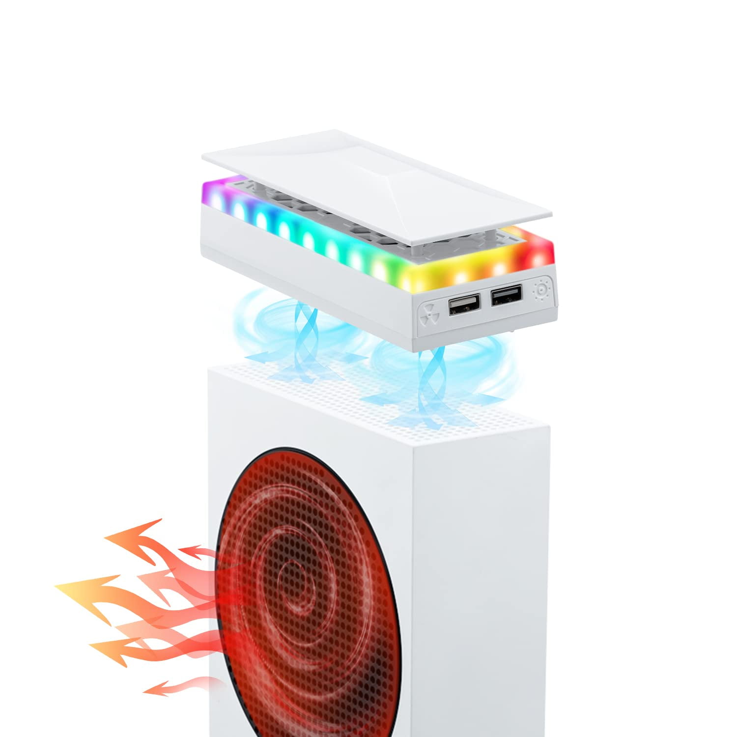 RGB cooling fan for Xbox Series S, cooling system with 3-level ...