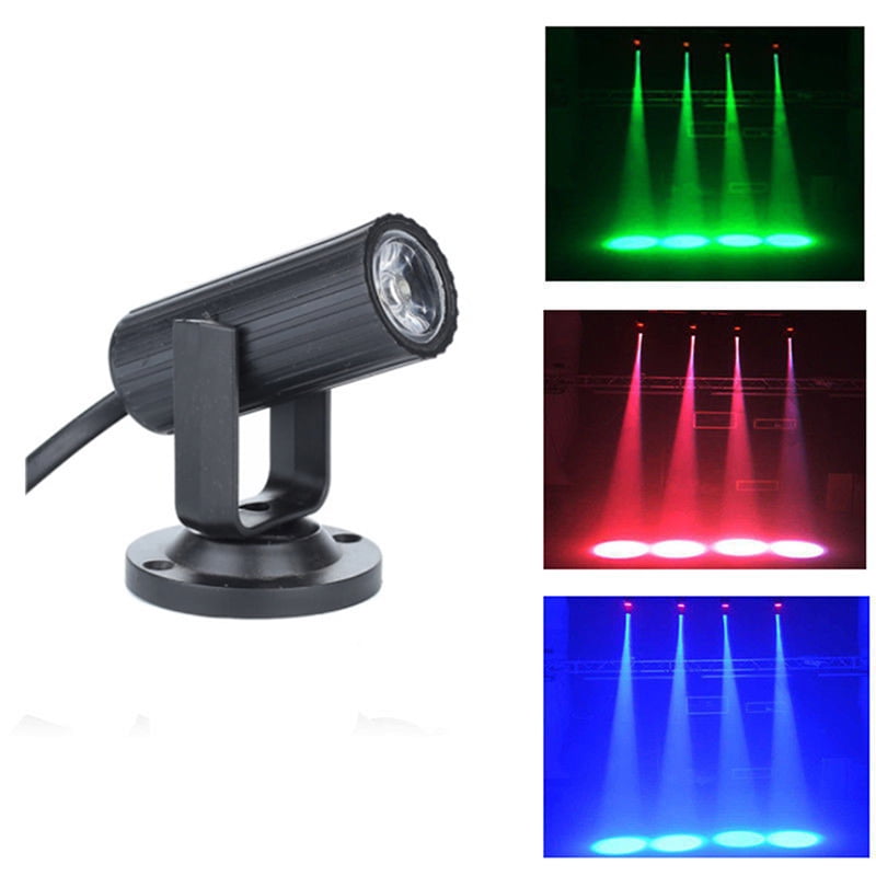 RGBW 1W LED Stage Lighting Spin Pinspot Light Beam Spotlight Party DJ ...