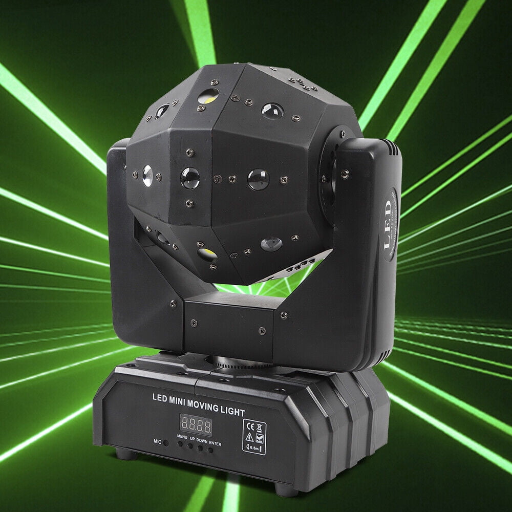 RGBW LED Laser Moving Head Stage Light New DMX DJ Disco Party Effect ...