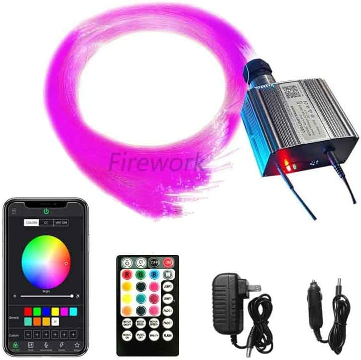 RGBW Twinkle Star Fibre Optic Roof Light Kit for Car Headliner - 160pcs ...