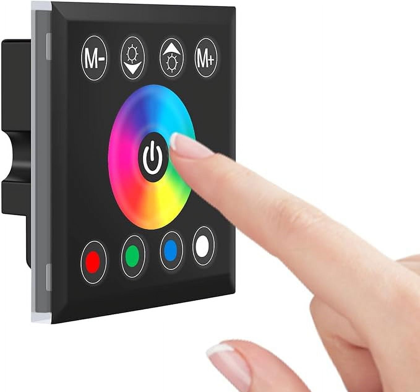 RGBZONE RGBW LED Light Strip Controller, 4 Channels LED Dimmer ...