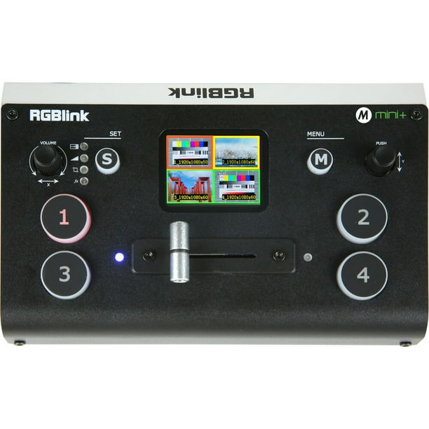 RGBlink mini+ Video Switcher with 4 x HDMI Inputs (PTZ/Logo/Chroma Key ...